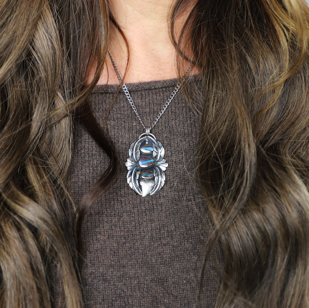 Opal Shark Tooth Flora Necklace – Drugstore Cowgirl